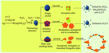 Rapid fabrication of silver microplates under an oxidative etching ...