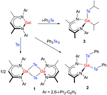 Te–Te and Te–C bond cleavage reactions using a monovalent gallanediyl ...