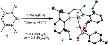 Synthesis of substituted β-diketiminate gallium hydrides via oxidative ...