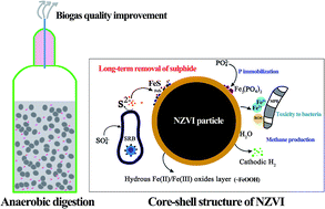 The use of the core–shell structure of zero-valent iron nanoparticles ...