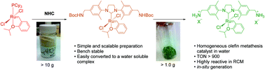 A simple and practical preparation of an efficient water soluble olefin ...