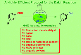 H2O2 in WEB: a highly efficient catalyst system for the Dakin reaction ...
