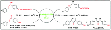 β-Cyclodextrin/IBX in water: highly facile biomimetic one pot ...