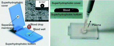 A high-efficiency superhydrophobic plasma separator - Lab on a Chip ...