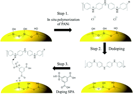 Chemical doping of a core–shell silicon nanoparticles@polyaniline ...