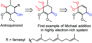 A short synthesis of (±)-antroquinonol in an unusual scaffold of 4 ...