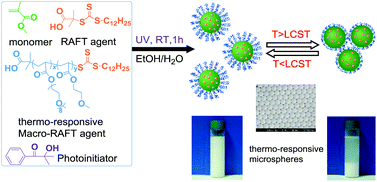 Fast and facile one-step synthesis of monodisperse thermo-responsive ...
