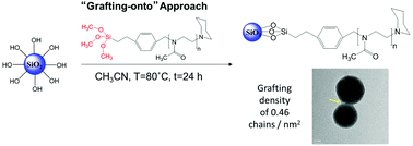 Efficient synthesis of polyoxazoline-silica hybrid nanoparticles by ...