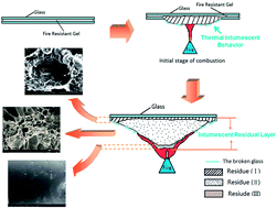 Thermal intumescent behavior of a gel containing silica - RSC Advances ...