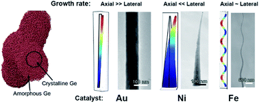 Catalyst-dependent morphological evolution by interfacial stress in ...