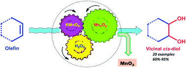 A facile synthesis of vicinal cis-diols from olefins catalyzed by in ...