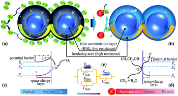 Gas-sensing and electrical properties of perovskite structure p-type ...