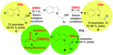 DMSO as oxidant and sulfenylating agent for metal-free oxidation and ...