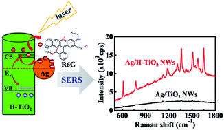 Hydrogenated black TiO2 nanowires decorated with Ag nanoparticles as ...
