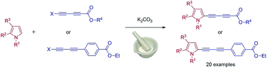 Direct synthesis of butadiynyl-substituted pyrroles under solvent- and ...