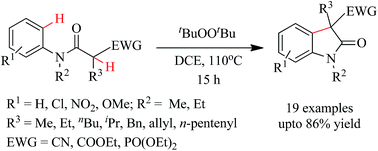 Di-tert-butyl peroxide (DTBP) promoted dehydrogenative coupling: an ...
