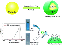 CuFe2O4@PDA magnetic nanomaterials with a core–shell structure ...