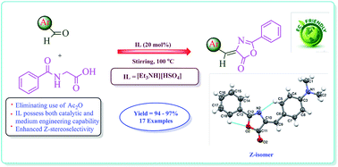 [Et3NH][HSO4]-mediated functionalization of hippuric acid: an ...