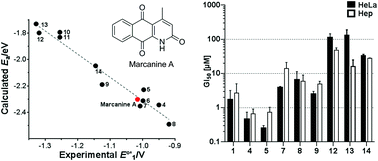 Investigation on the electrochemistry and cytotoxicity of the natural ...