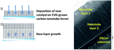 Fabrication of three dimensional layered vertically aligned carbon ...