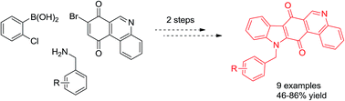 Formal total synthesis of calothrixin B and its N-benzyl analogues ...