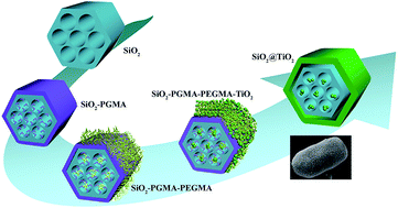 Fabrication and photoactivity of short rod-shaped mesoporous SiO2@TiO2 ...