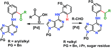 Palladium-catalysed ortho-acylation of 6-anilinopurines/purine ...