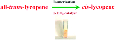 Highly efficient trans–cis isomerization of lycopene catalyzed by ...