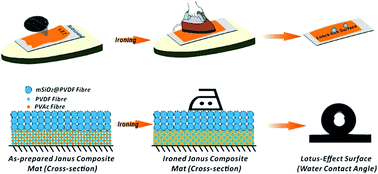 “Lotus-effect” tape: imparting superhydrophobicity to solid materials ...