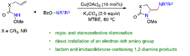 Copper-catalyzed diamination of unactivated alkenes with hydroxylamines ...