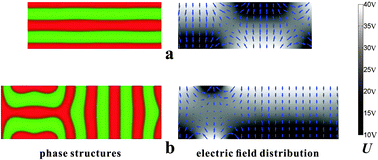 Tuning phase structures of a symmetrical diblock copolymer with a patterned electric field ...