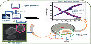 High performance NaxCoO2 as a cathode material for rechargeable sodium ...