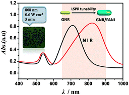 Fine-tuning the LSPR response of gold nanorod–polyaniline core–shell ...