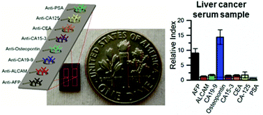 Multiplexed cancer biomarker detection using chip-integrated silicon ...