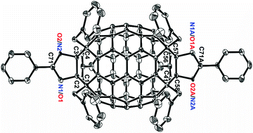Multifunctionalization of C70 at the two polar regions with a high ...