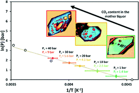 Evidence of two types of fluid inclusions in single crystals ...
