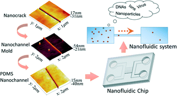 Fabrication of polydimethylsiloxane (PDMS) nanofluidic chips with ...