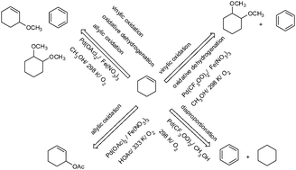 Exploring the reaction pathways of Pd(ii)-catalyzed cyclohexene ...