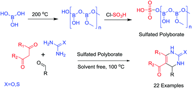 Sulfated polyborate: a new and eco-friendly catalyst for one-pot multi ...