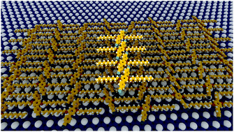 Towards 1D nanolines on a monolayered supramolecular network adsorbed ...