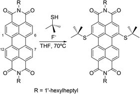 Direct alkylthio-functionalization of unsubstituted perylenediimides ...