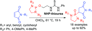 Phospha-Michael addition reaction of maleimides employing N ...