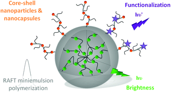 Fluorescent core–shell nanoparticles and nanocapsules using comb-like ...