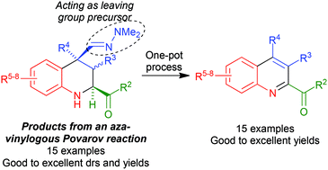 Efficient synthesis of 2-acylquinolines based on an aza-vinylogous ...