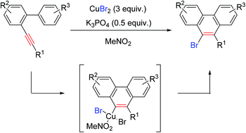 CuBr2-promoted cyclization and bromination of arene–alkynes: C–Br bond ...