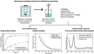 Structure of solid lipid nanoparticles produced by a microwave-assisted ...
