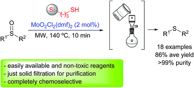 A practical and chemoselective Mo-catalysed sulfoxide reduction ...