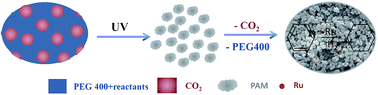CO2-in-PEG emulsion-templating synthesis of poly(acrylamide) with ...