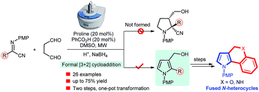 Microwave assisted aminocatalyzed [3 + 2] annulation between α ...