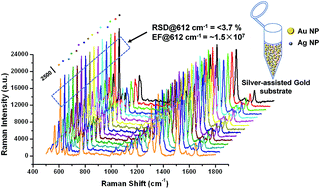 A reproducible gold SERS substrate assisted by silver nanoparticles ...